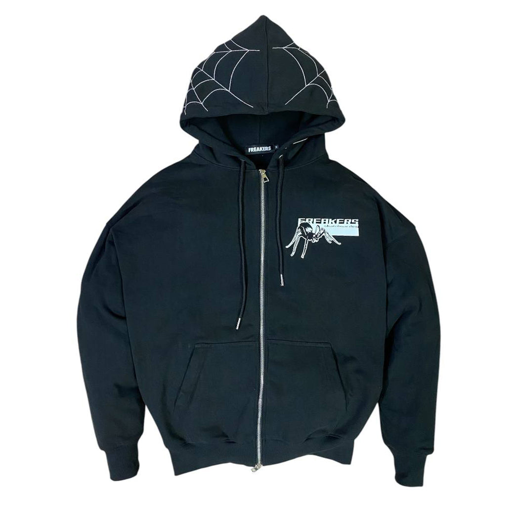 spider web zip-up hoodie – Freakers Skate Co.